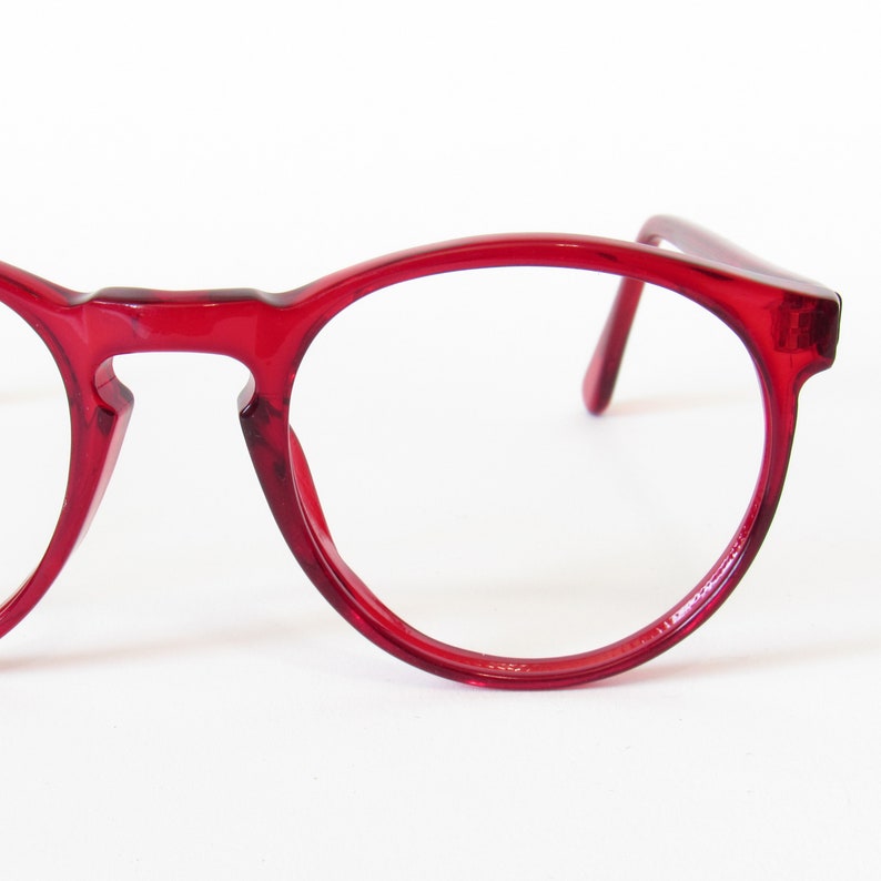 Red Plastic Eyeglasses Frames Cherry Red Hipster Glasses - Etsy