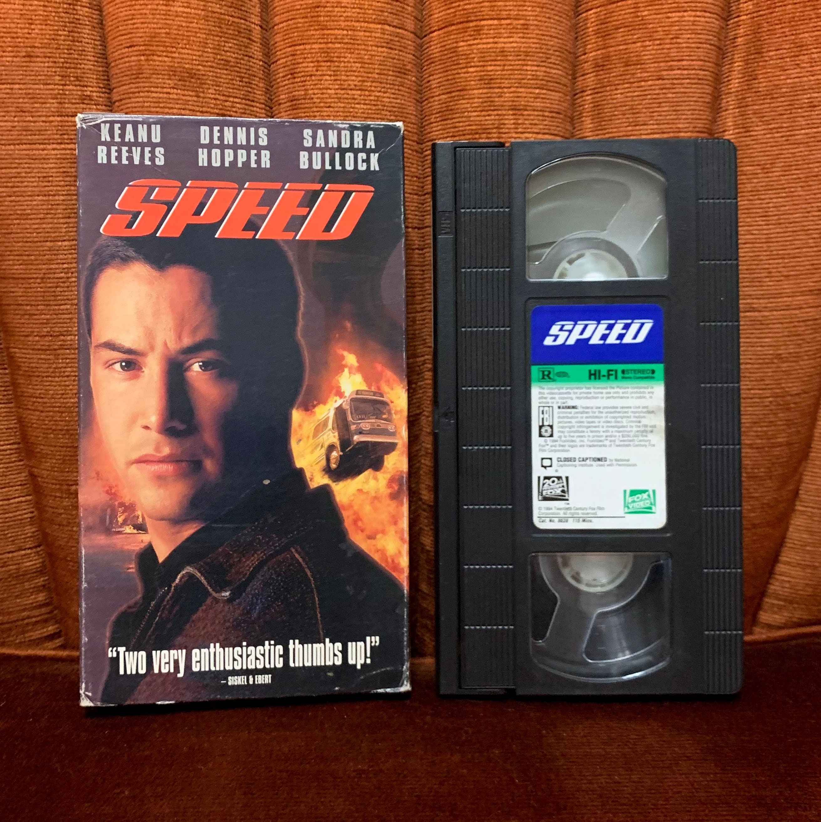 Speed 1994 Vhs