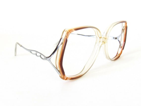 80s Oversized Drop Arm Glasses Frames NO LENS - Glori… - Gem