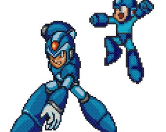 Mega Man II Stage Select Cross Stitch Pattern - Etsy