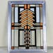 Frank Lloyd Wright Autumn Sumac Stained Glass Suncatcher, Mid Century ...