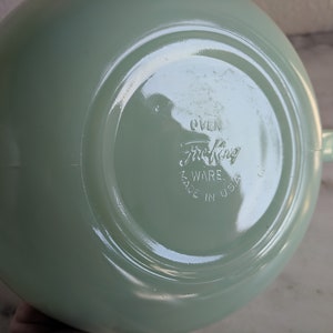 Fire King Jadeite Skillet Bowl, Vintage Jadite Mixing Batter Bowl Spout ...