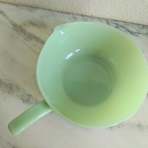Fire King Jadeite Skillet Bowl, Vintage Jadite Mixing Batter Bowl Spout ...
