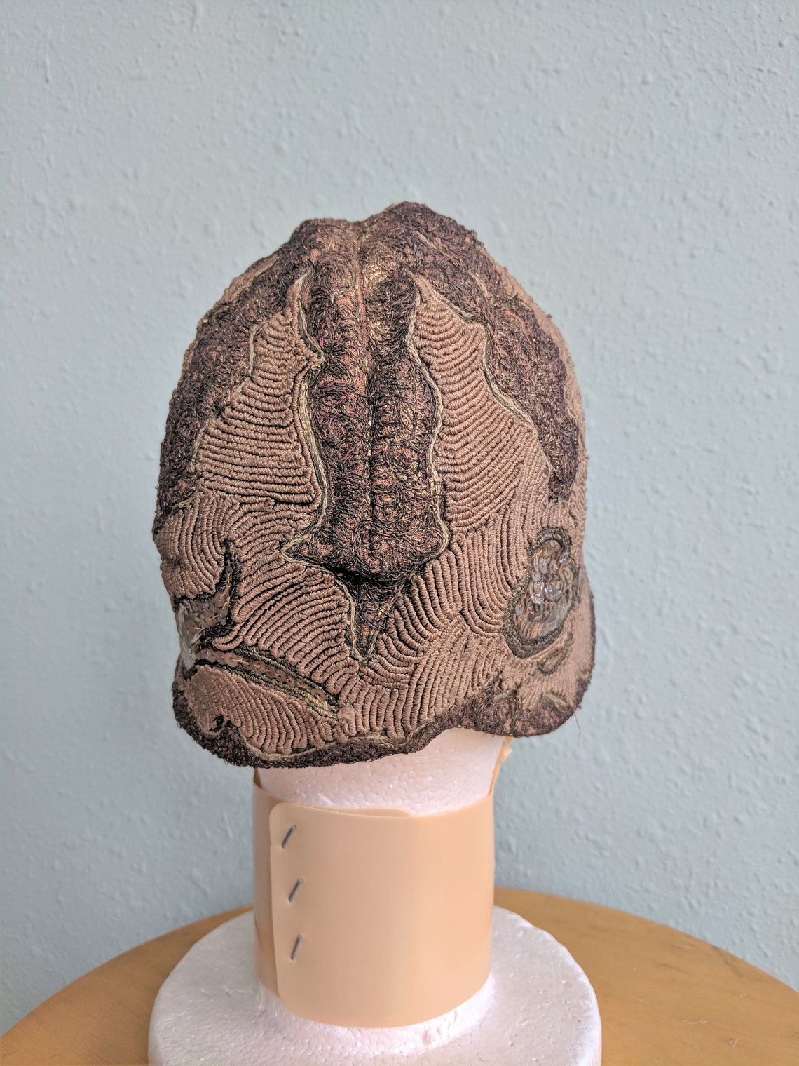 1920s Couture Flapper Skullcap Art Deco Sequin Beaded Evening - Etsy