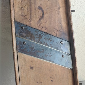 Primitive Wooden Mandolin, Vintage Rustic Cutting Board Cabbage Cole ...