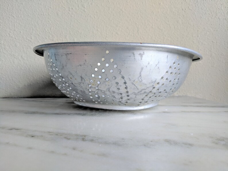 Vintage Aluminum Flower Colander Aluminum Strainer Sieve | Etsy