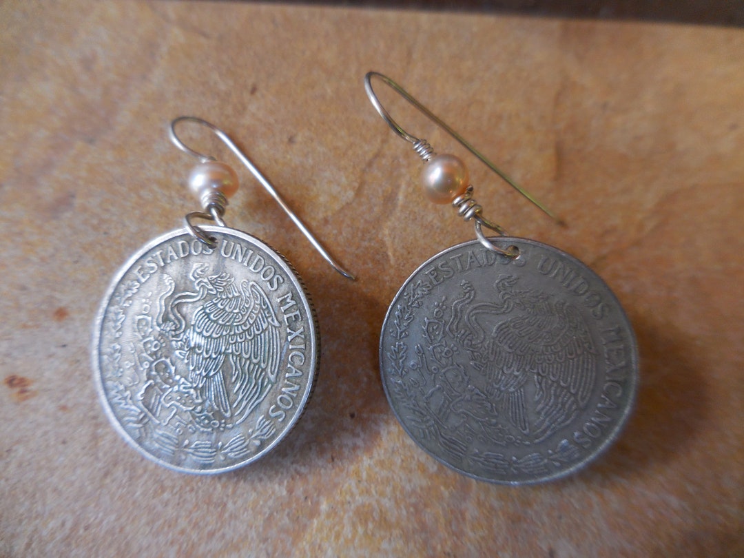 1977 Peso pièces de voyages LY E 7824 Argent sterling &perles - Etsy Canada