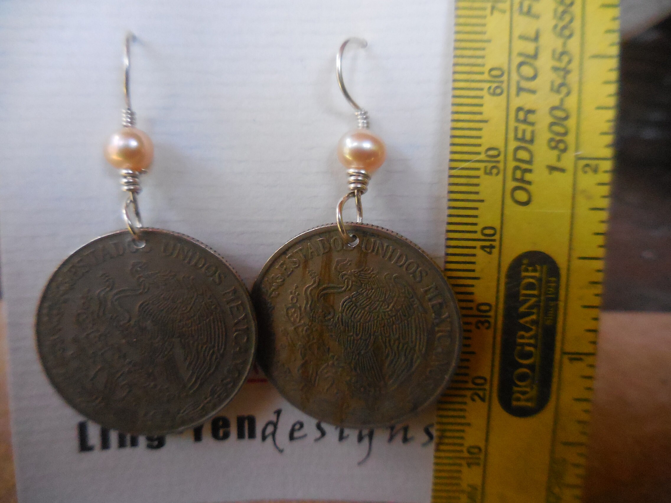 1977 Peso pièces de voyages LY E 7824 Argent sterling &perles - Etsy Canada