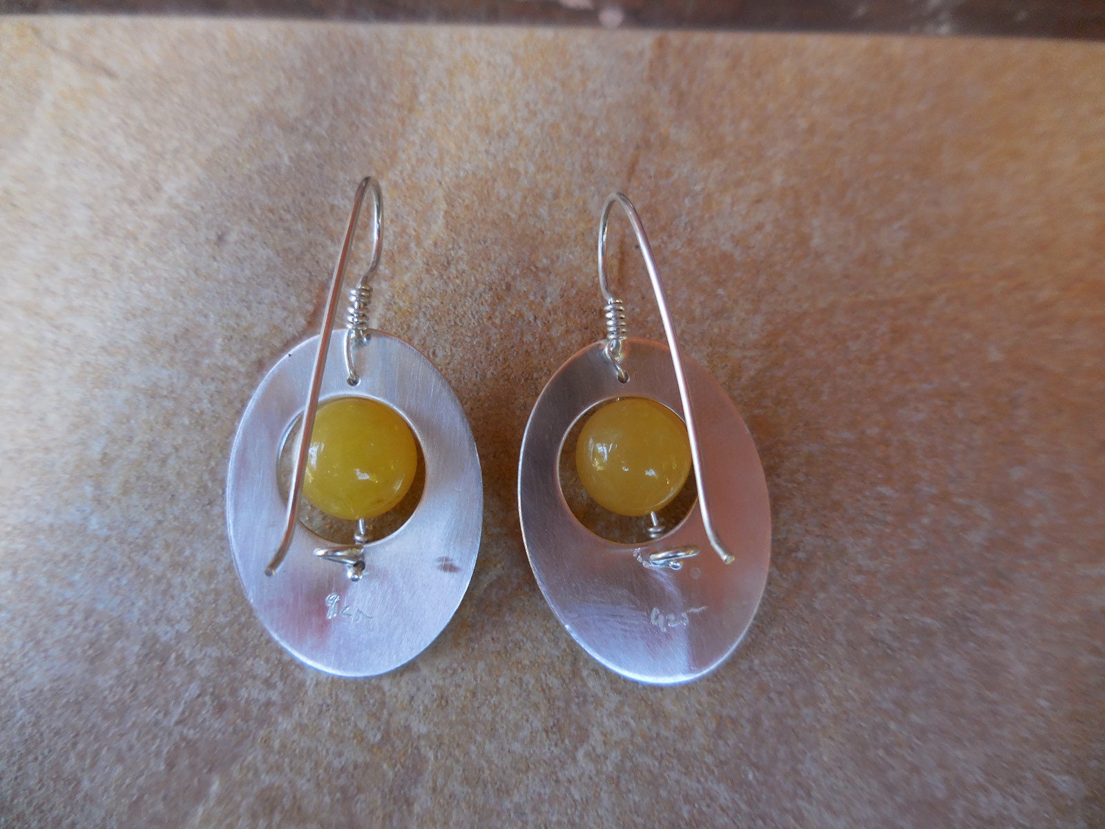 Ling-yen Designs "it Looks Like Breakfast" in Sterling Silver and Agate ...