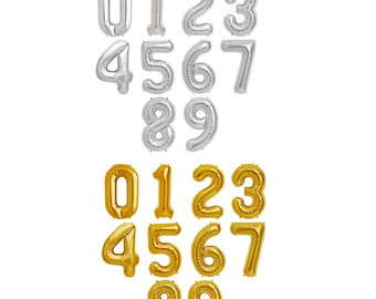 Number balloons | Etsy