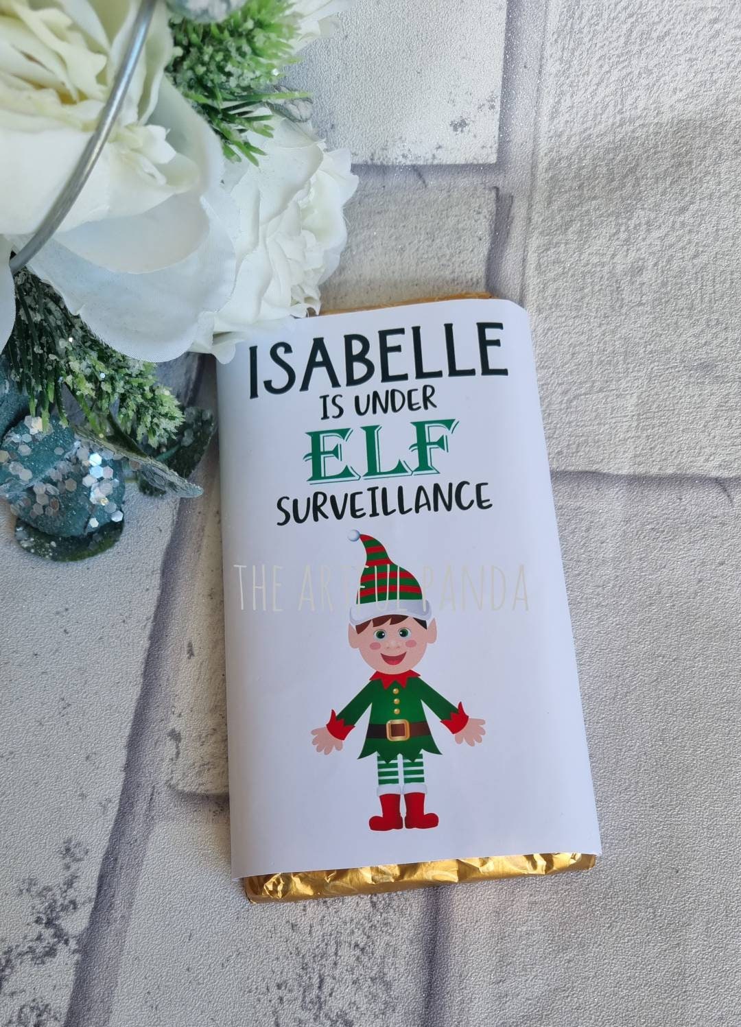 Elf Return Chocolate Wrapper, Personalised Elf Good List, Welcome ...