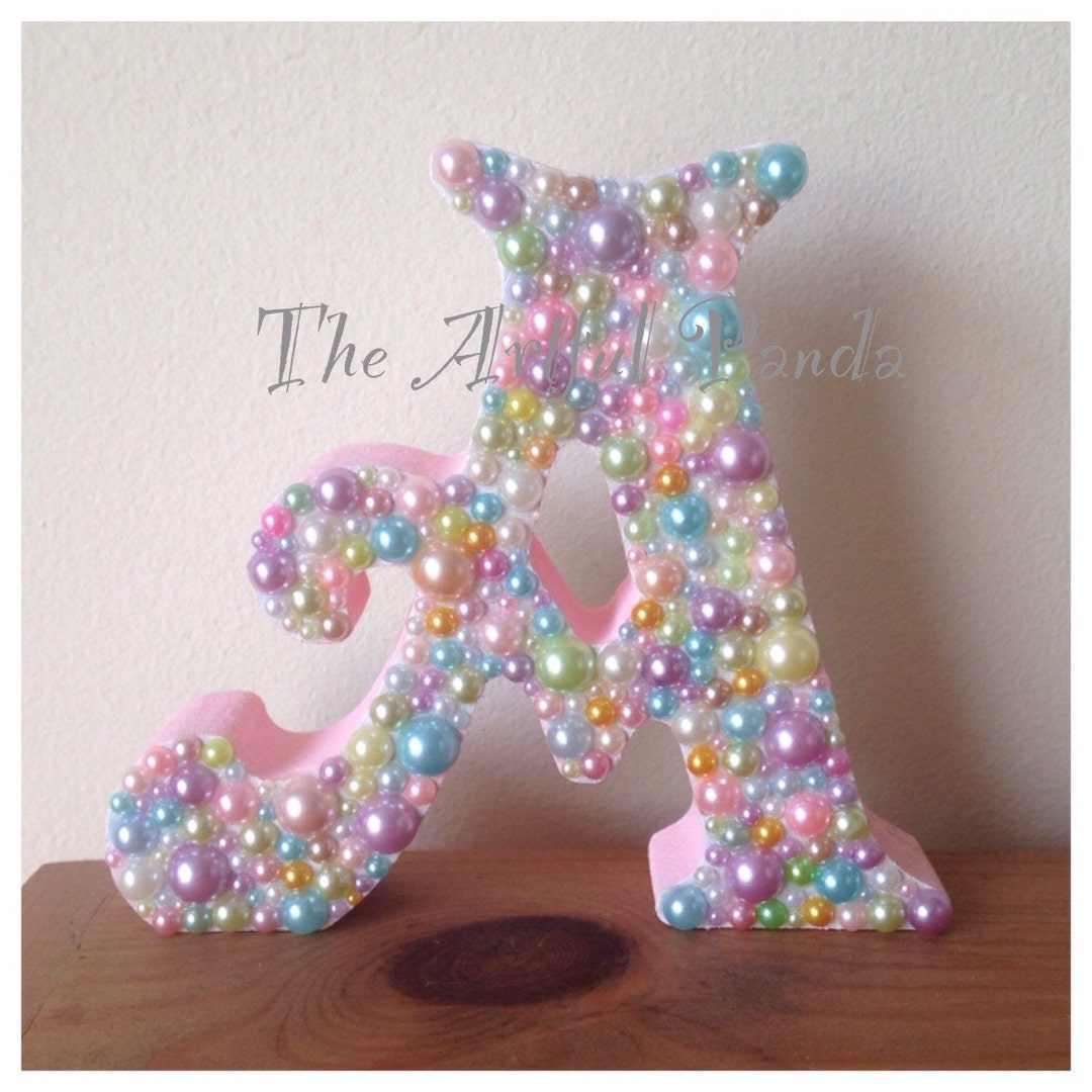 Freestanding Letters Personalised Nursery Letter Wooden Initial ...