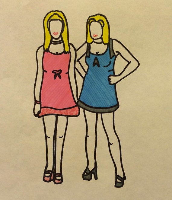 Items similar to I'm the Mary, You're the Rhoda - Romy and Michele ...