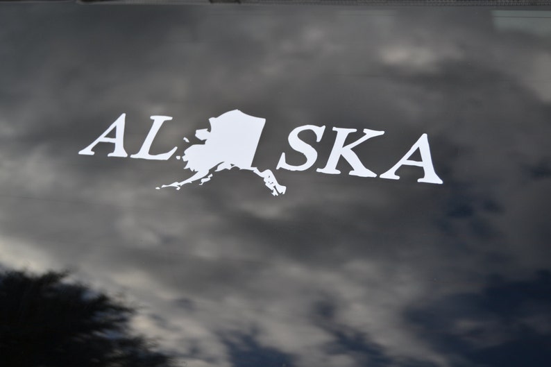 Alaska State Decal Alaska Vinyl Decal Alaska Sticker | Etsy