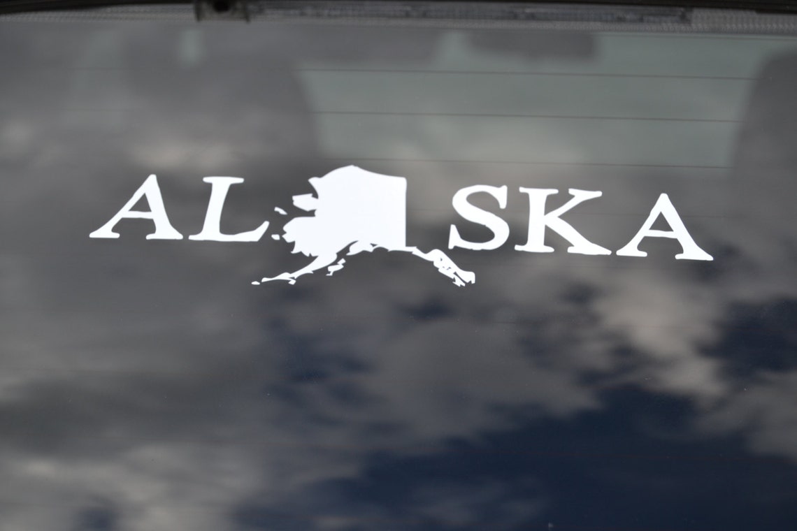 Alaska State Decal Alaska Vinyl Decal Alaska Sticker | Etsy