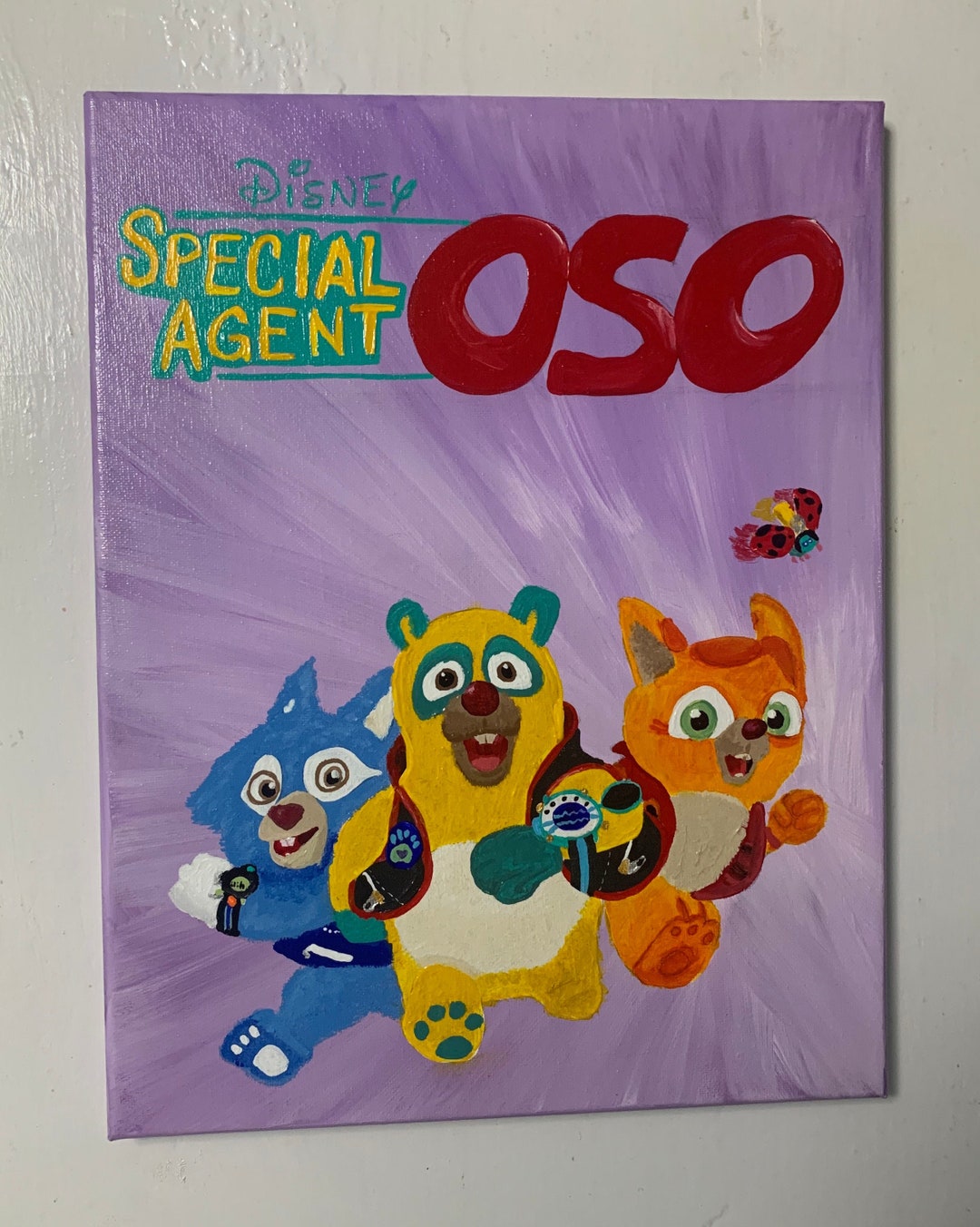 Disney Special Agent Oso Canvas Painting - Etsy