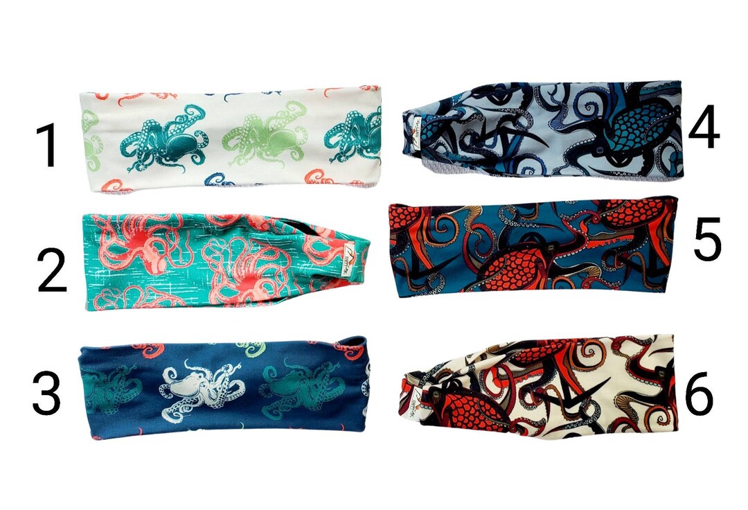 Octopus Headband Athletic Headband Active Headband Hiking Headband ...