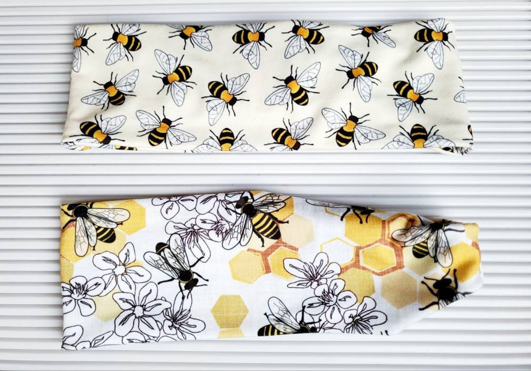 Bees Headband Bee Headband Athletic Headband Headband Happy AK Nurse ...
