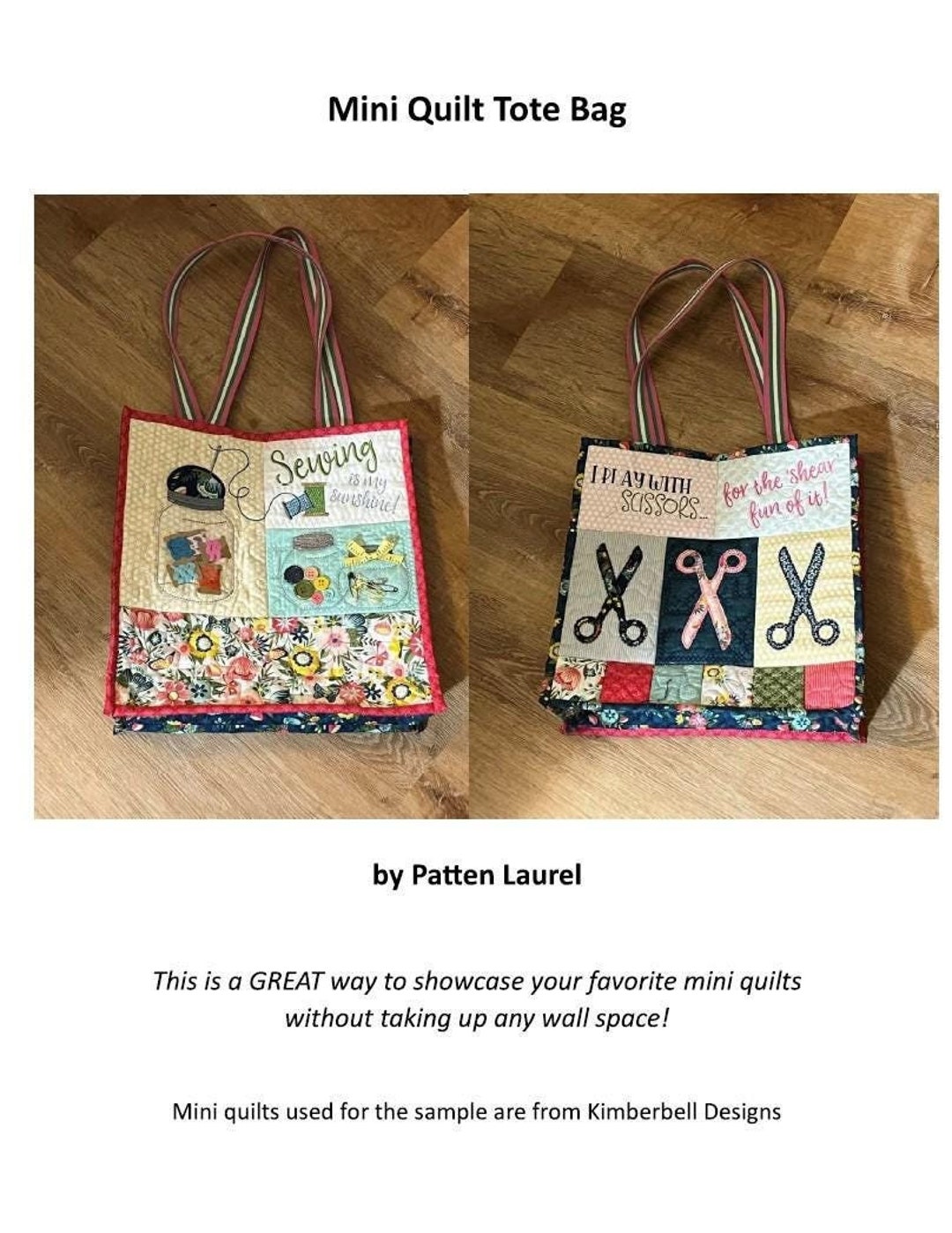 Mini Quilt Tote Bag - Pattern - Etsy