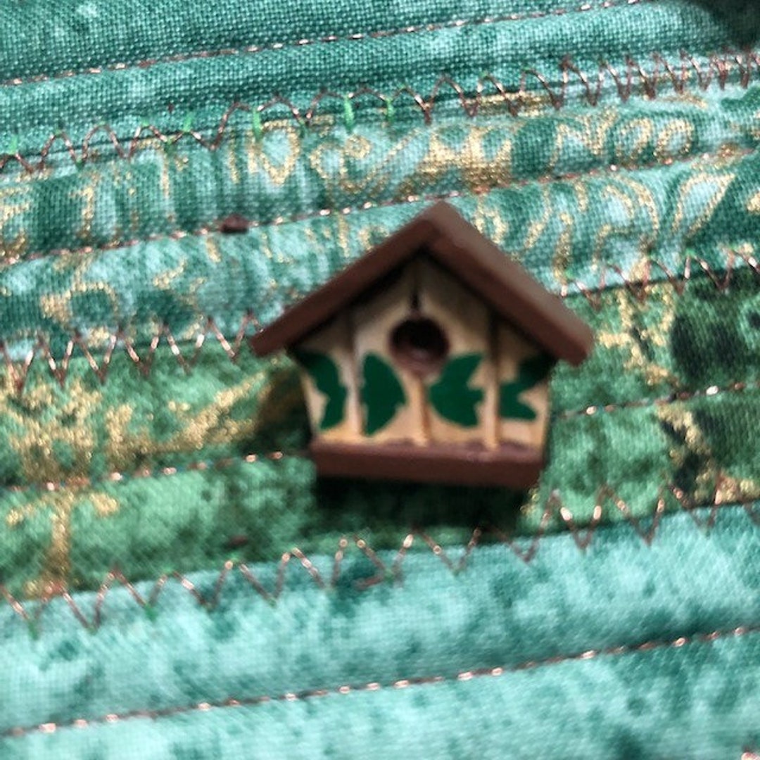 Wooden Handpainted Birdhouse Buttons 28 JHB International New Old Stock ...