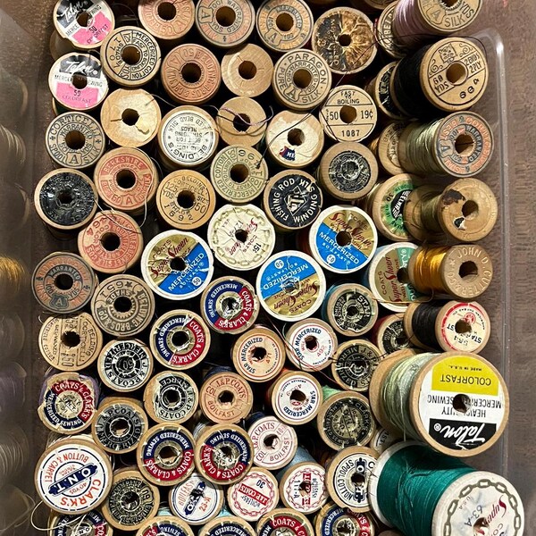 Vintage Wood Spool - Etsy