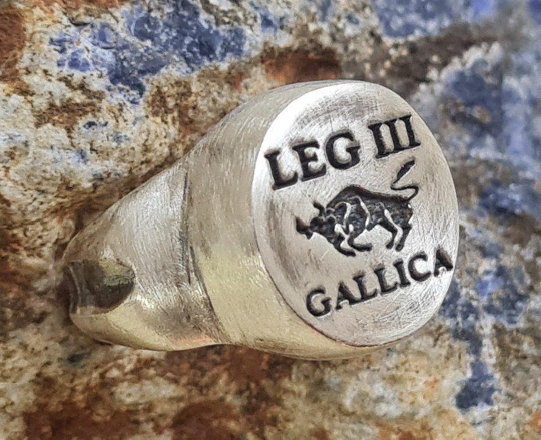 Spqr Ring Ancient Silver 925 Legio III Gallica Vintage Antique ROMAN ...