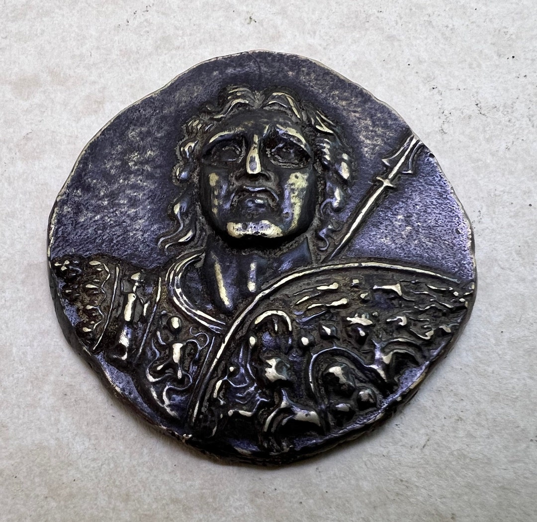 Roman Coin Medallion Alexander III the Great Hand-minted Replica A.N ...