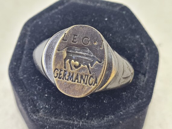 Spqr Ring Ancient Bronze Legio I Germanica-vintage-antique | Etsy