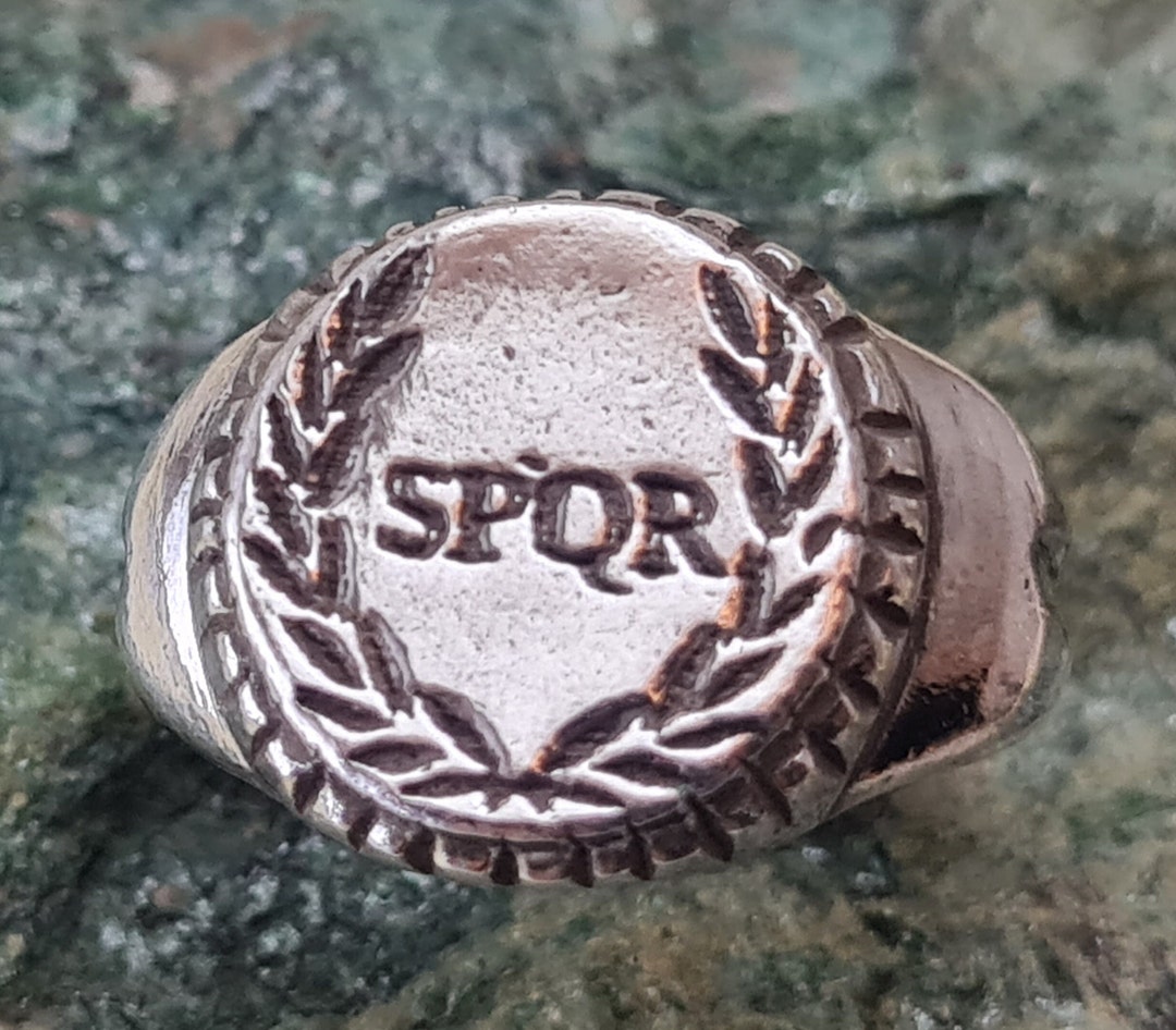 Ring Spqr Ancient Legio Vintage-antique ROMAN RARE Silver 925 - Etsy