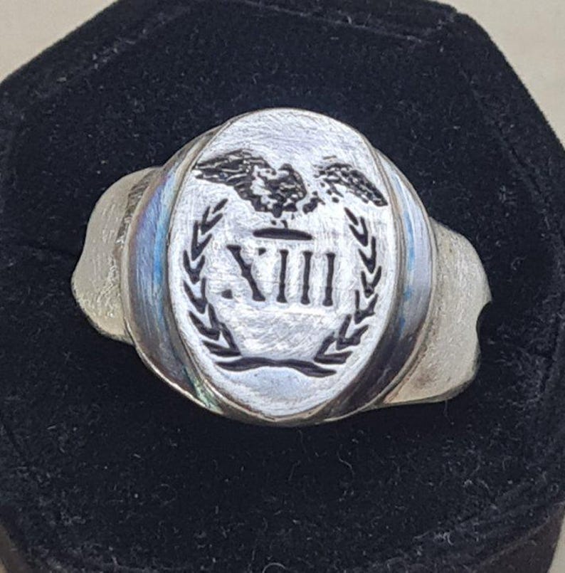 Spqr Ring Ancient Silver 925 Legio XIII Vintage Antique ROMAN RARE ...