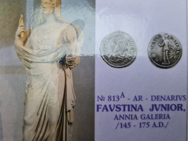 Denarius Coin AR Faustina Junior,annia Galeria /145-175 A.D/ Silver ...