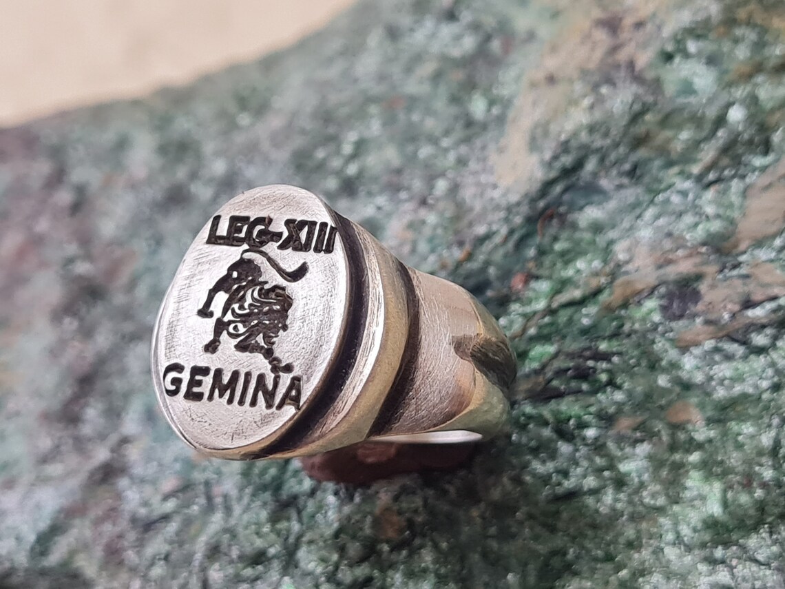 Spqr Ring Ancient Silber 925 Legio Xiii | Etsy