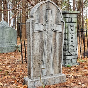 Evil Soul Studios Vintage Celtic Cross Tombstone Halloween Prop ...