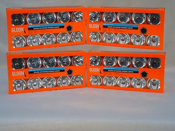 Set of 4 Gloom Sound Activated Strobe Lights With Spooky Sound - Etsy