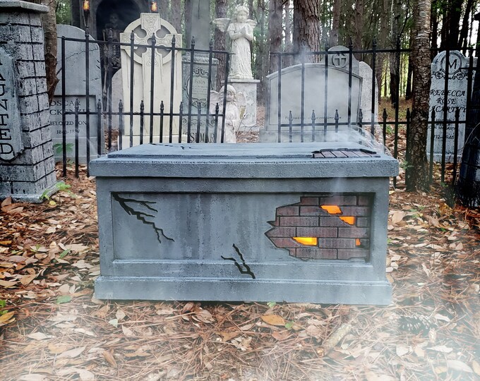 Evil Soul Studios Lighted Smoldering Crypt / Fog Machine Cover and ...