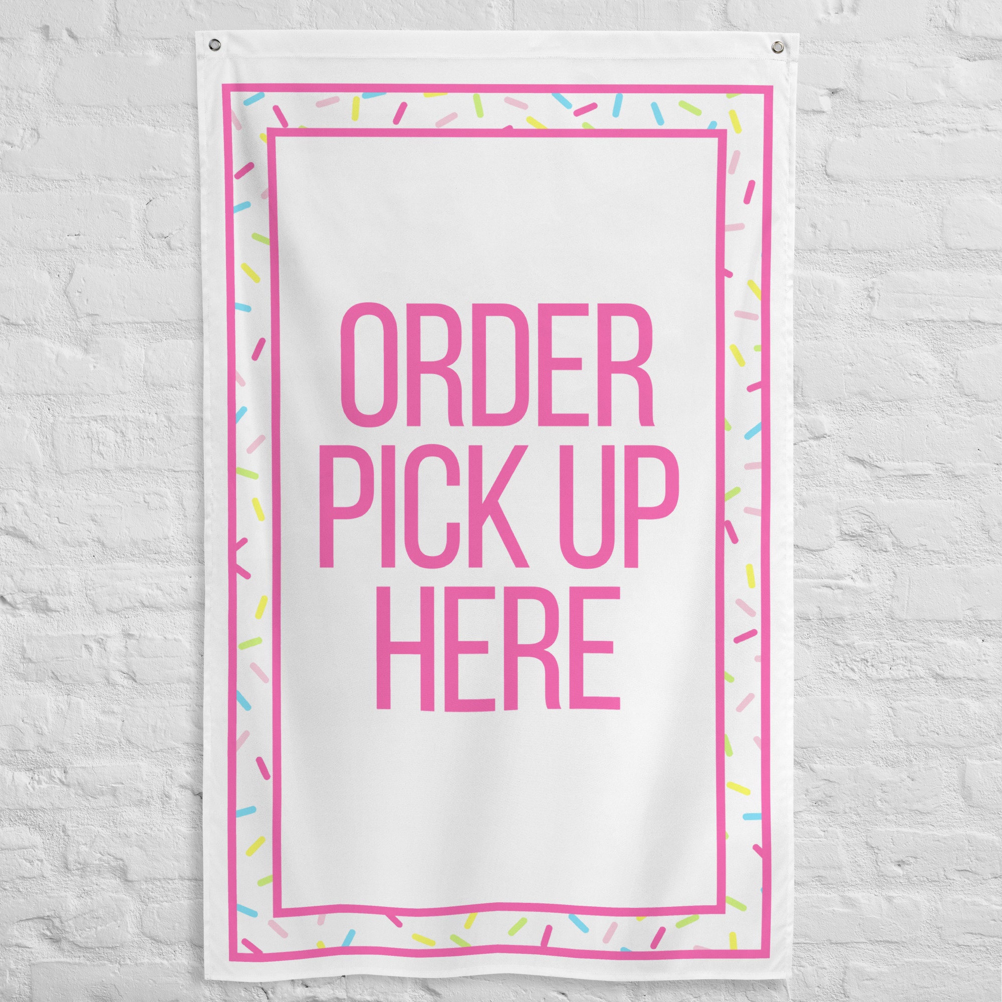 Order Pick-up Sign Flag for Porch Pick up Cookie Cake & - Etsy