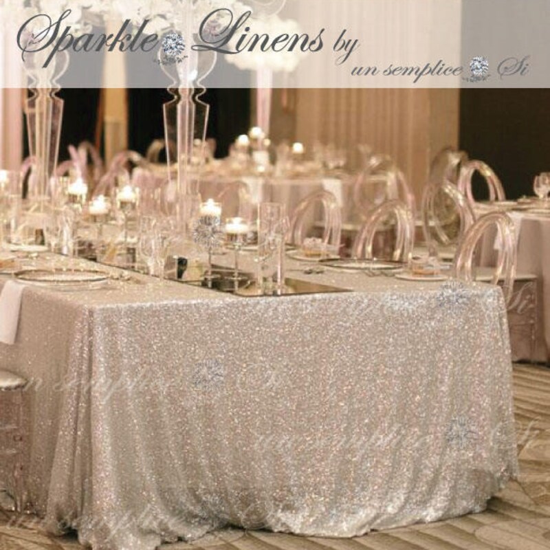 Sequin Table Linens - Etsy