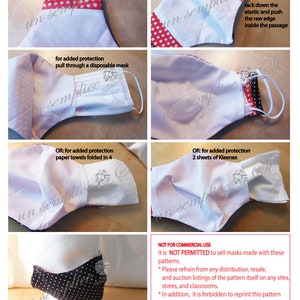 MASK PATTERN , ® 3D Mask With Filter Pocket Pattern - Etsy