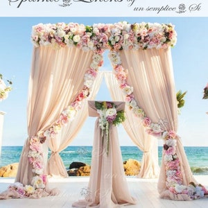 Chiffon Table Cloth , Cocktail Table Cloth, Podium Cover, Wedding Stage ...