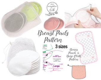 Nursing Pad Pattern, Contoured Nursing Pad, Breast Pad , Reusable ...