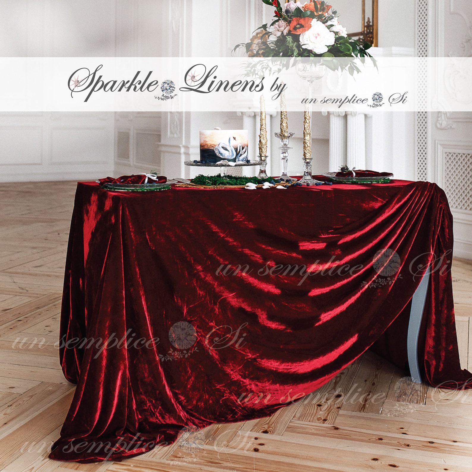 Velvet Tablecloth Velour Table Runner Velvet Overlay Velour - Etsy