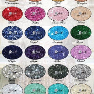 SWATCHES Sequin Fabric Swatches Swatch for Tablecloths | Etsy