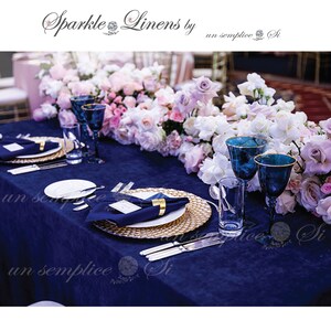 Velvet Tablecloth, Velour Table Runner, Velvet Overlay, Velour ...