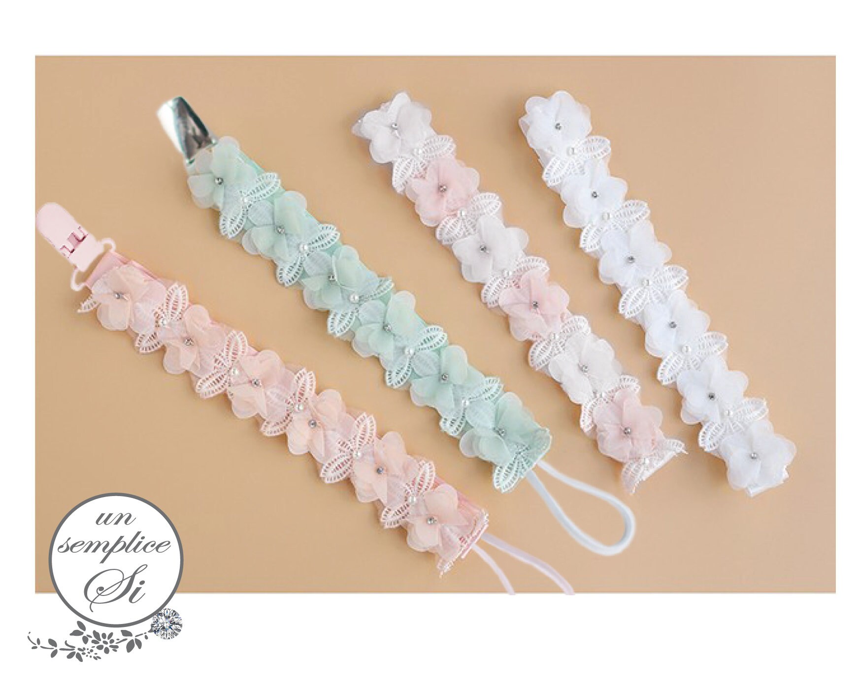 Baby Accessories Sewing Pattern PDF – Pacifier Clip With 4 Covers & Bib ...