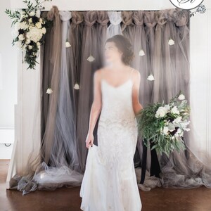 TULLE BACKDROP, Tulle Curtain Backdrop, Tulle Wedding Backdrop, Party ...