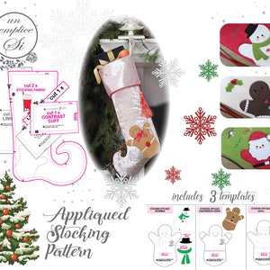 Elf Holiday Stocking , Christmas Elf Stocking Pattern, Felt Elf ...