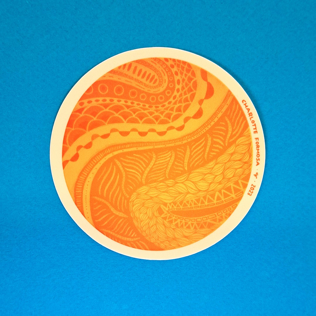 Yolk Matte Waterproof Vinyl Art Sticker - Etsy