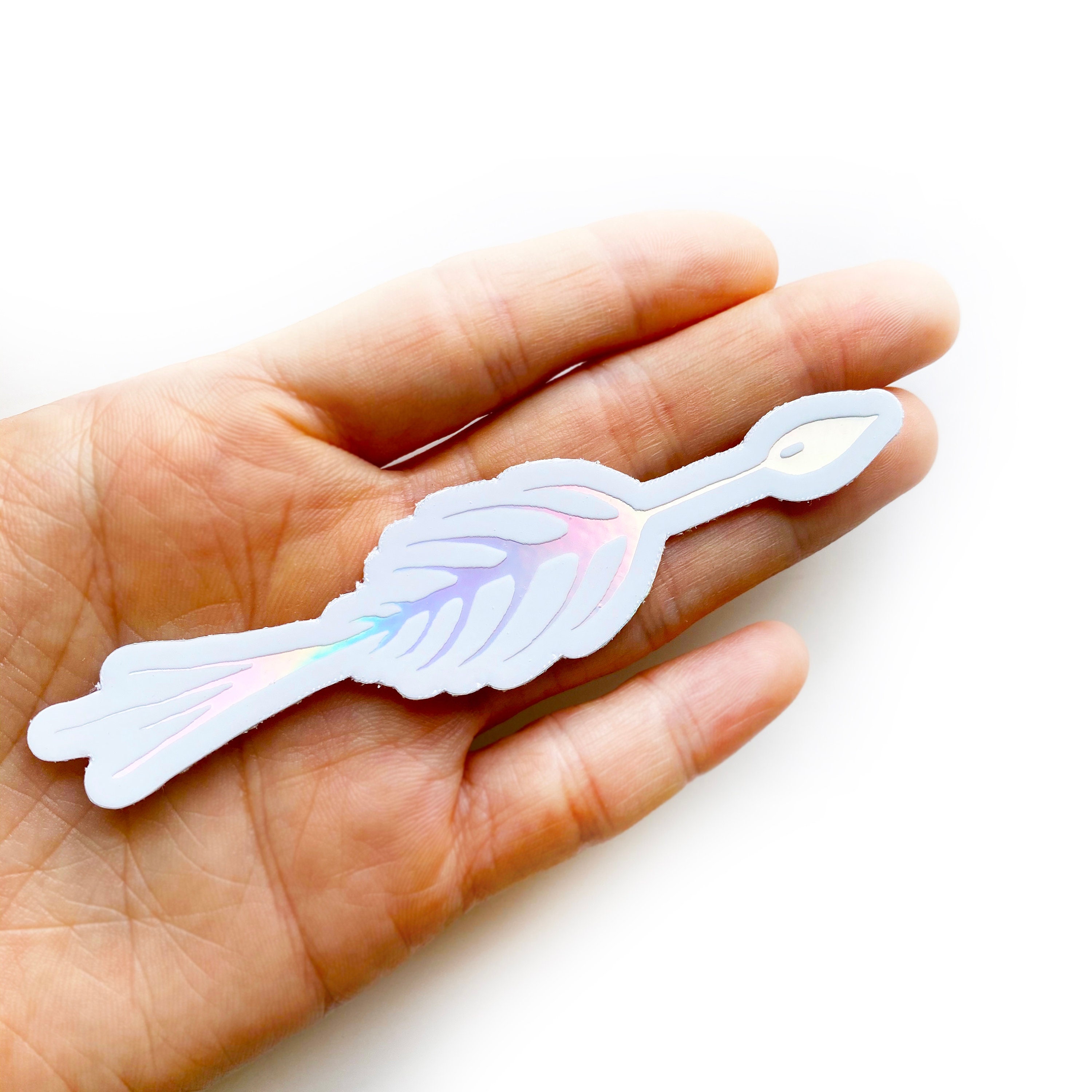 Ursula's Fishbone Quill Pen Holographic Sticker | Etsy