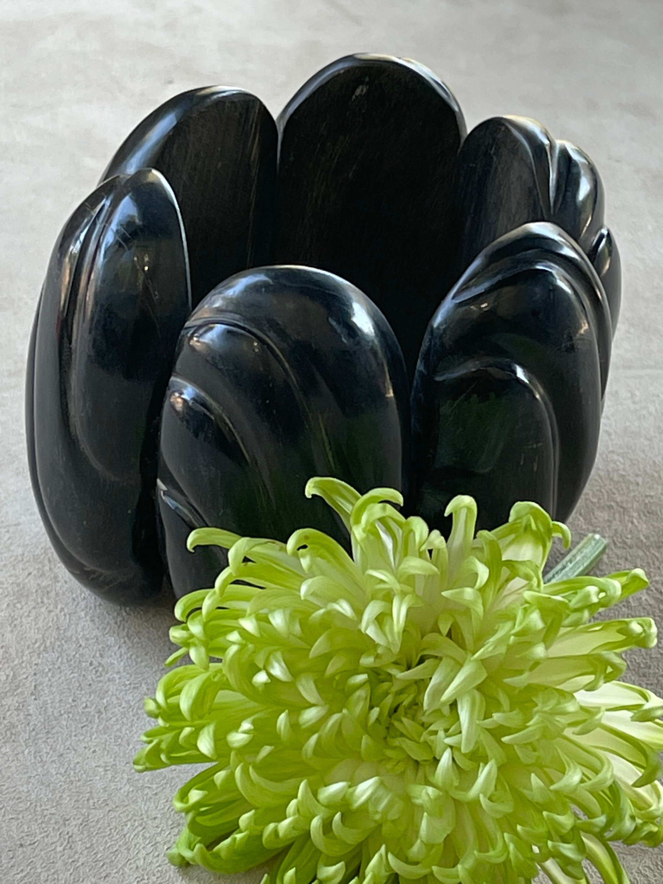 Gerda Lynggaard for Monies Stretch Bracelet/ Black Bulky Bracelet ...