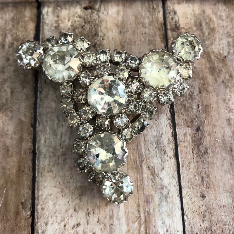 Triangle Brooch - Etsy UK